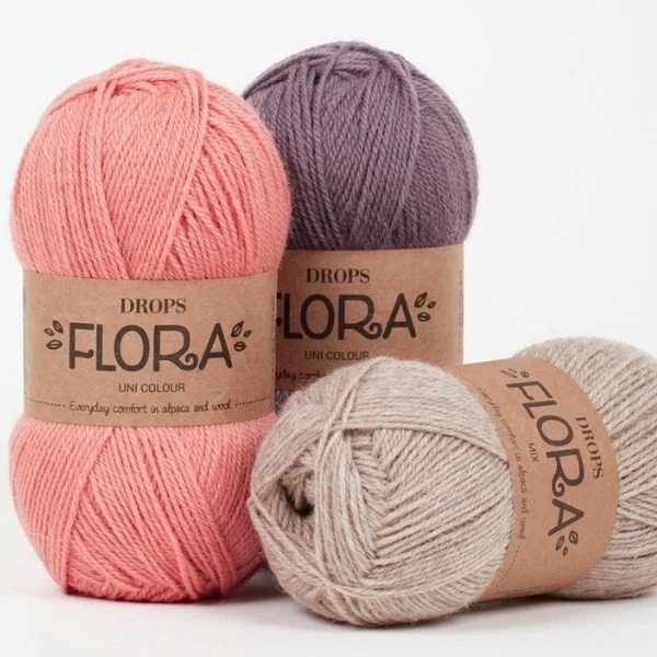 Kjøp DROPS Flora - Spar opptil 40% på garn hos YarnLiving